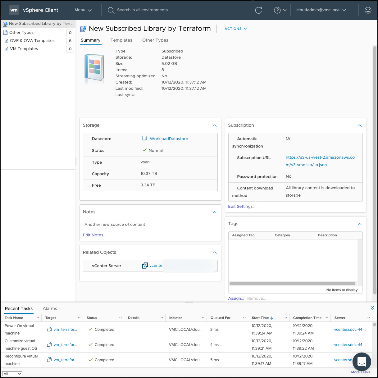 Terraform for vSphere – Content Library Support