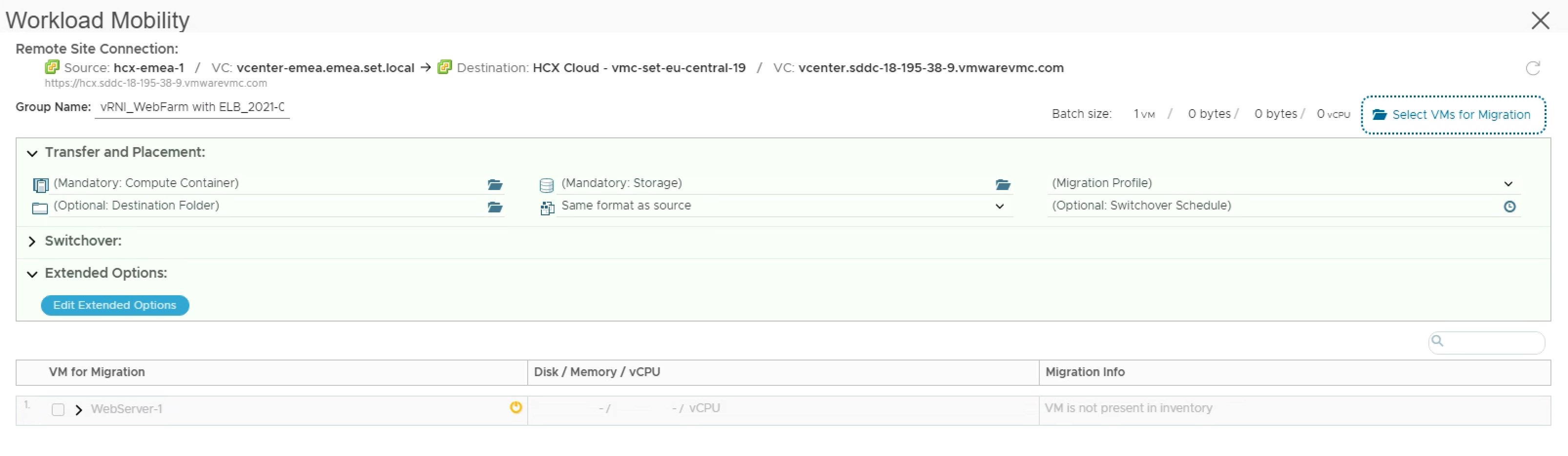 Mini-post: vRealize Network Insight and HCX Integration Fling