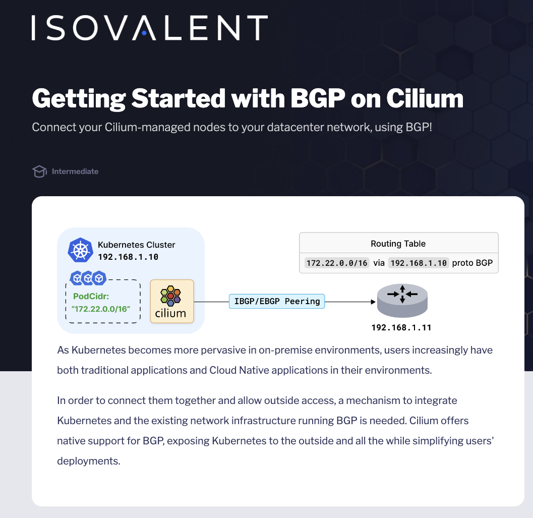 BGP On Cilium – Online Lab